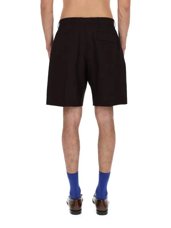 Paul Smith Linen Shorts - Brown