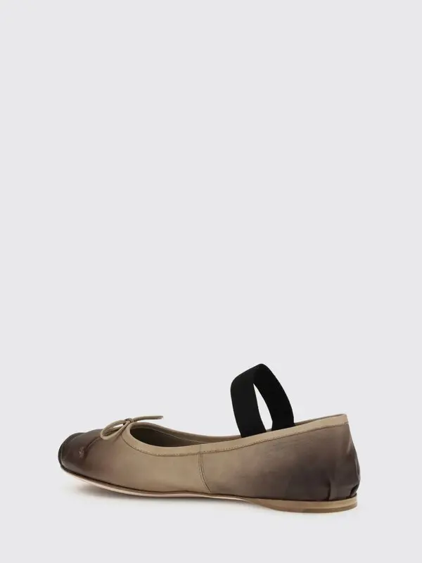 Miu Miu Calf Leather Ballet Flats - Cream