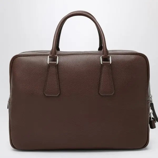 Prada Burnt Leather Work Bag