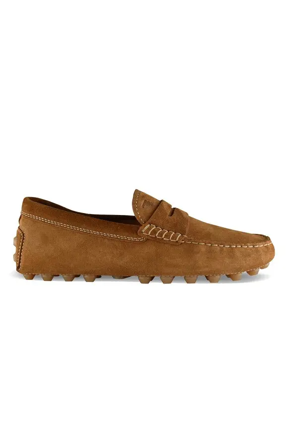 TOD'S Gommino Suede Loafers - Brown