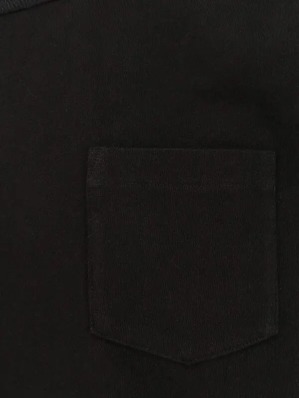 Sacai Cotton T-shirt With Nylon Inserts