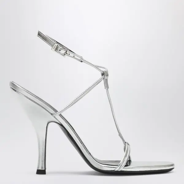 JUDE Mixer Sandal In Leather - Silver