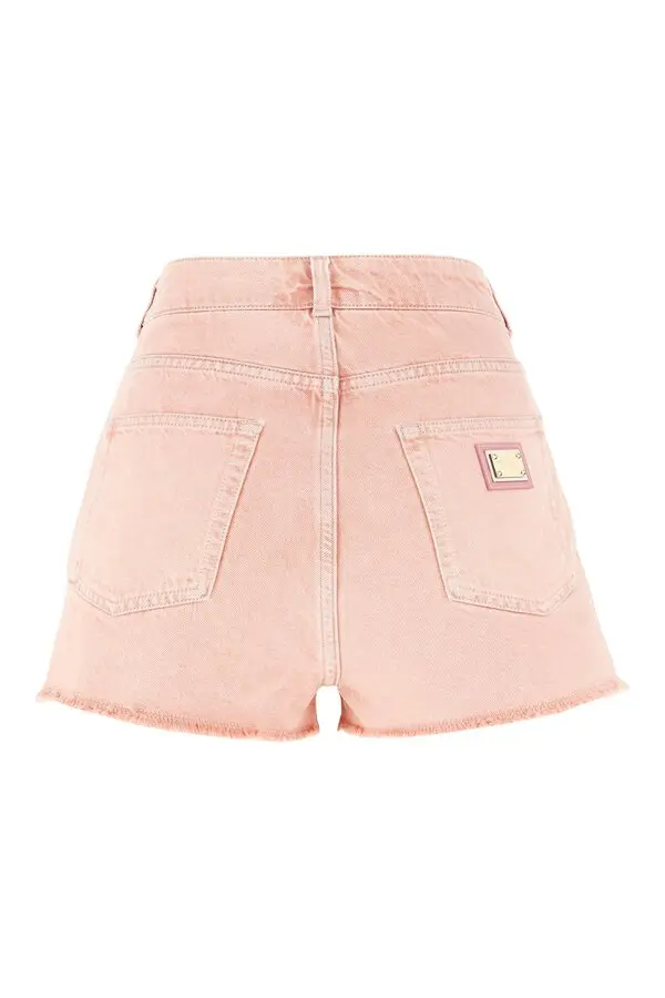 Dolce & Gabbana High Waisted Denim Shorts - Multicolor
