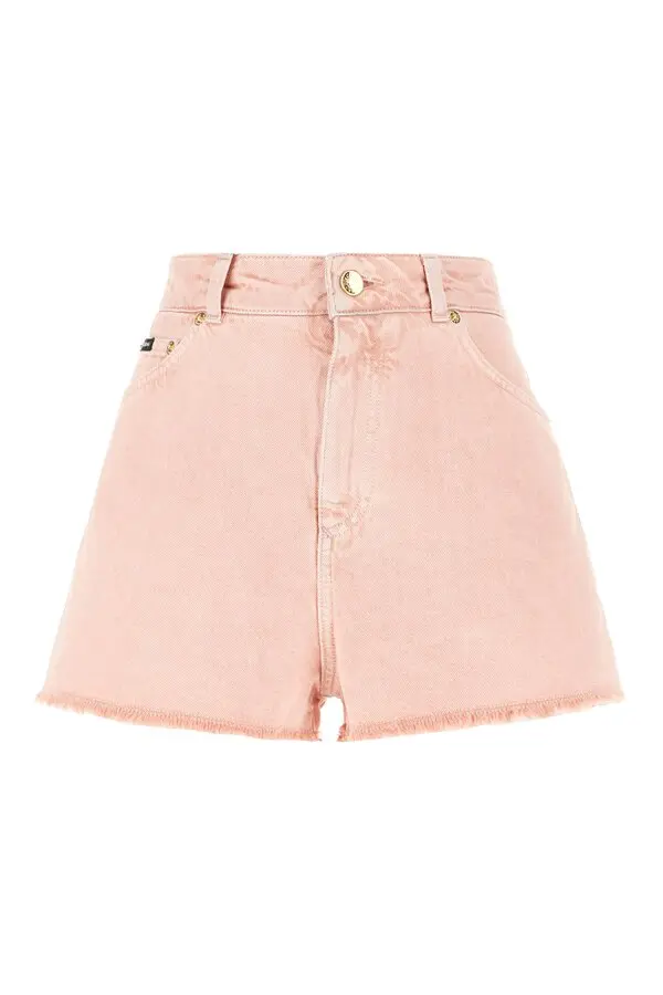 Dolce & Gabbana High Waisted Denim Shorts - Multicolor