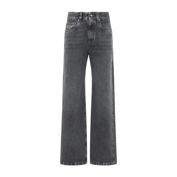 Brunello Cucinelli Grey Cotton Jeans