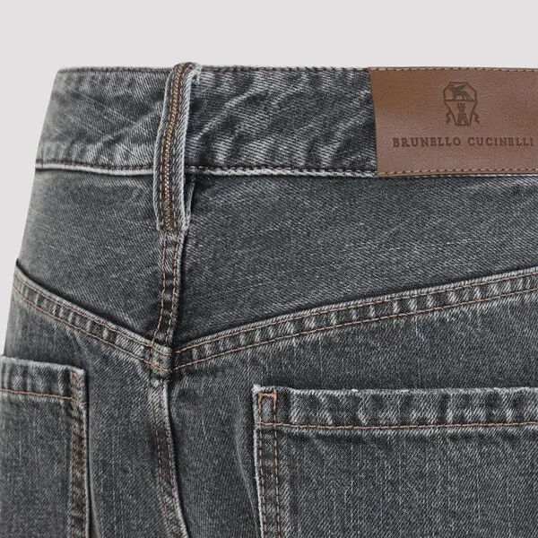Brunello Cucinelli Grey Cotton Jeans
