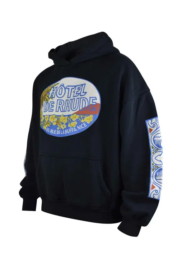 Rhude Printed Cotton Hoodie