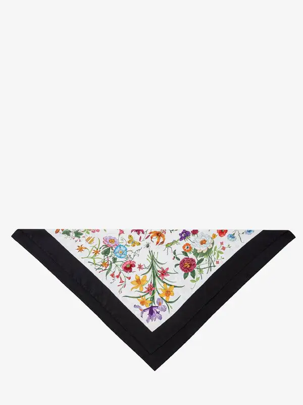 Gucci Silk Headband With Flora Print - Multicolor