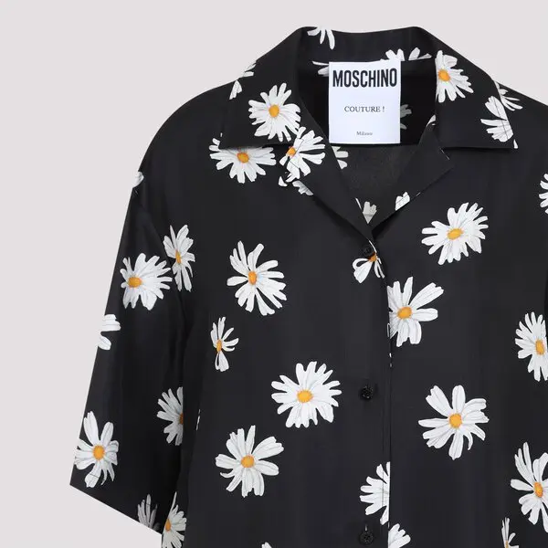 Moschino Silk Shirt With Floral Print