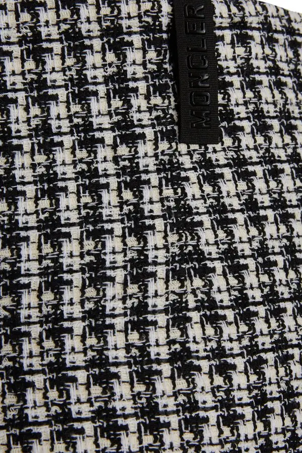 Moncler Tweed Shorts With Monogram Detail