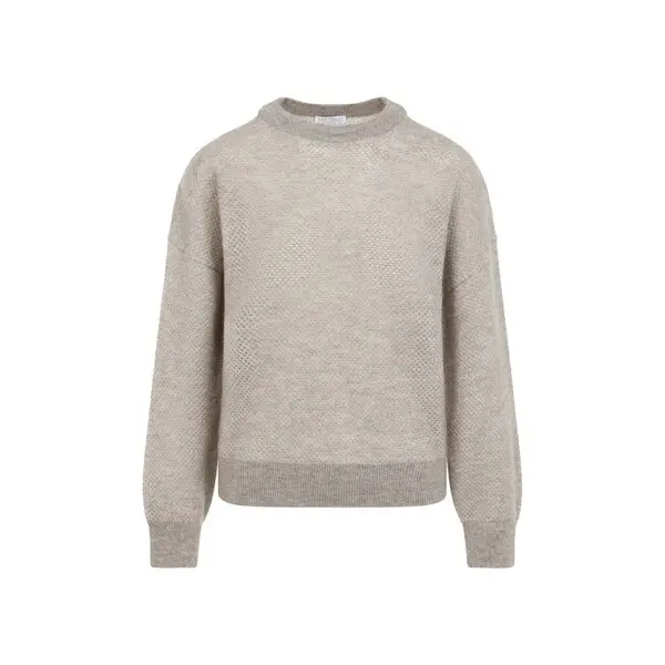 Brunello Cucinelli Mohair Soft Net Pullover