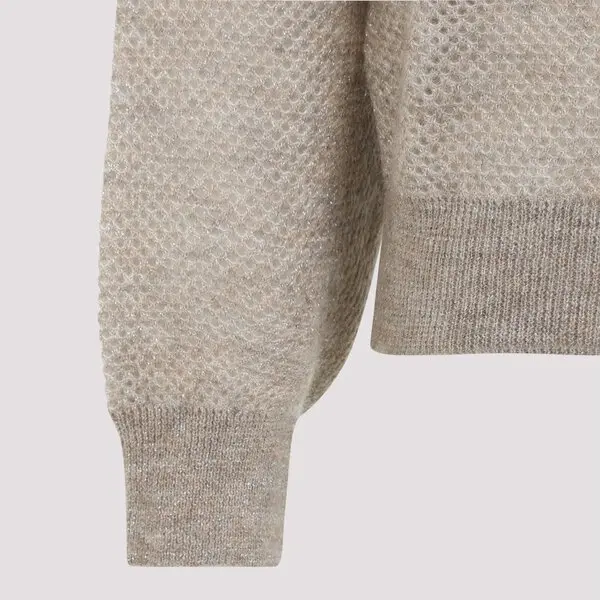 Brunello Cucinelli Mohair Soft Net Pullover