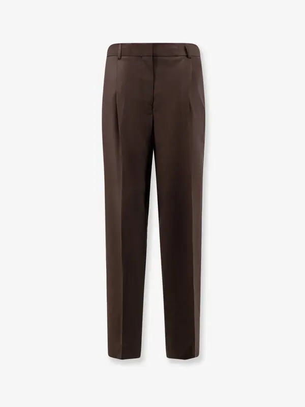 TOTEME Wool Trousers With Pinces - Multicolor