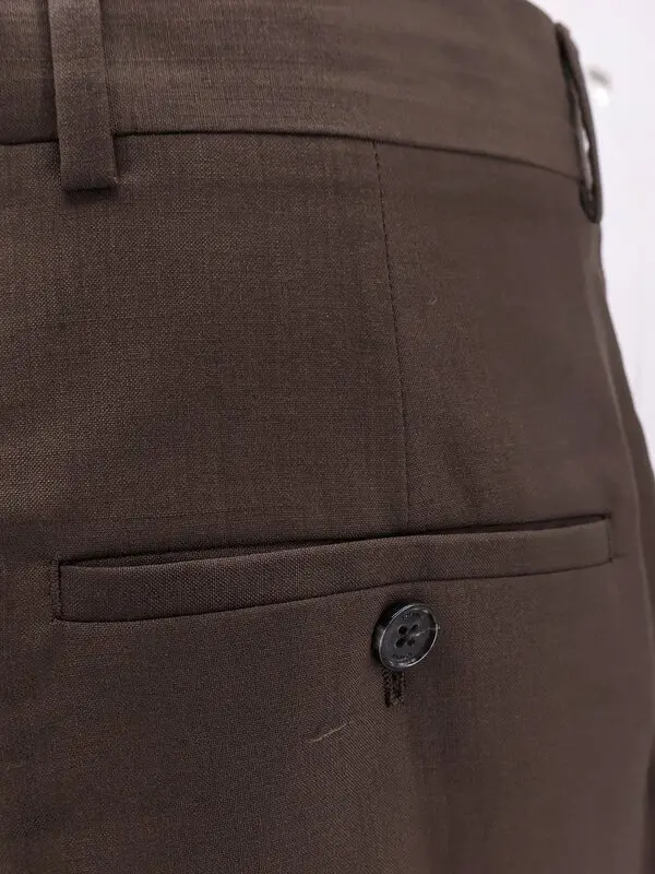 TOTEME Wool Trousers With Pinces - Multicolor