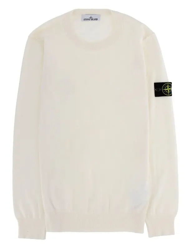 Stone Island Long Sleeve Crewneck - Cream