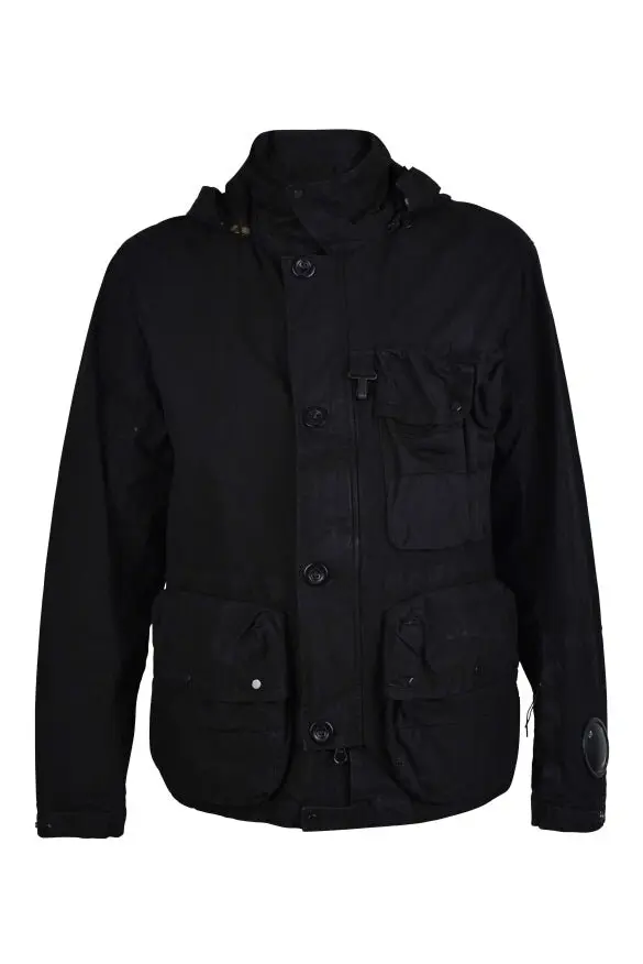 C.P. COMPANY Cargo Jacket With Detachable Hood And Goggle Detail