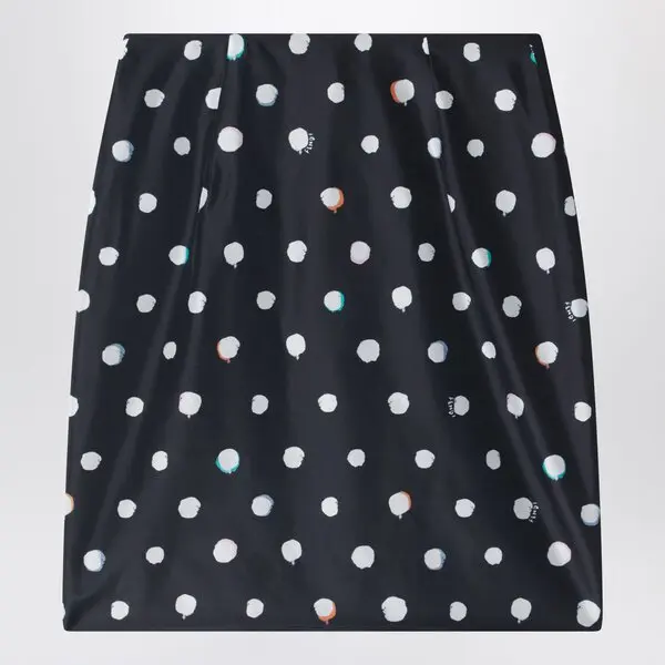 Fendi Printed Taffeta Midi Pencil Skirt