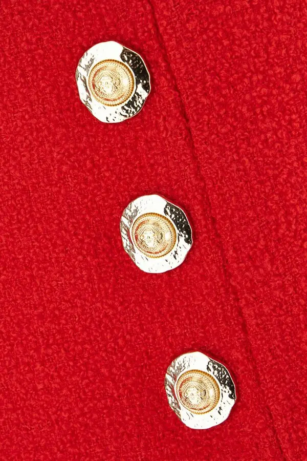 Balmain Double-breasted Button Embellished Skirt
