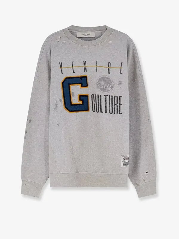 GOLDEN GOOSE Cotton Sweatshirt With Graphic Print - Multicolor