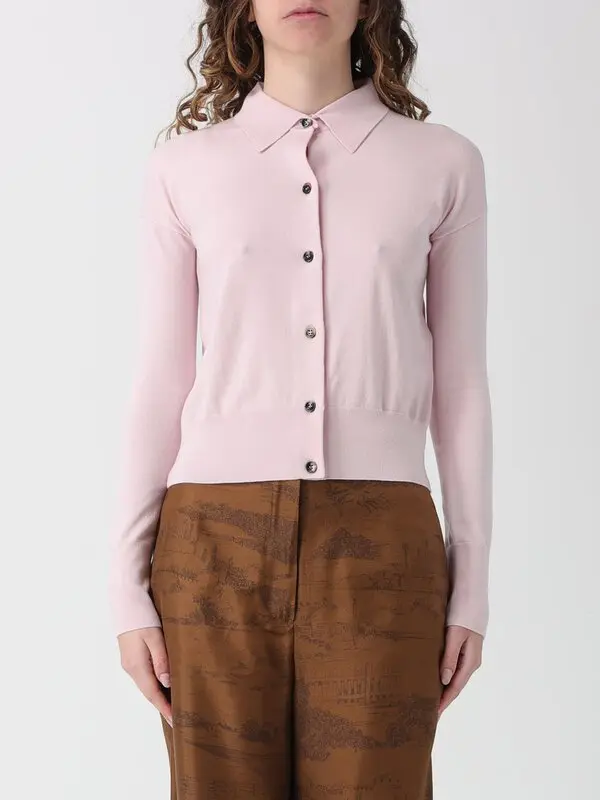 Max Mara Long Sleeve Collared Sweater - Pink