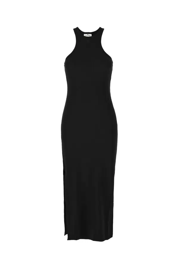 COURREGES Ribbed Dress With Embroidered Logo - Multicolor