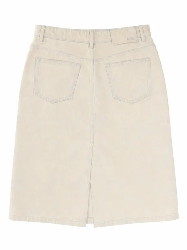A.p.c. Denim Midi Skirt - Multicolor