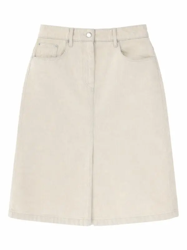A.p.c. Denim Midi Skirt - Multicolor