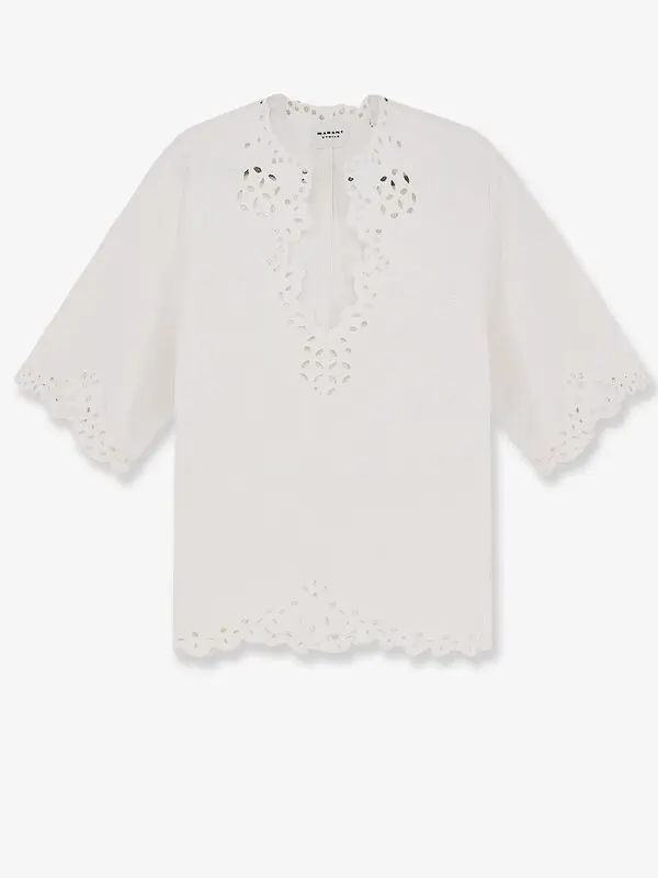 Isabel Marant Étoile Embroidered Cotton Shirt
