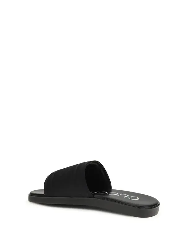 Gucci Jacquard Fabric Slide Sandals