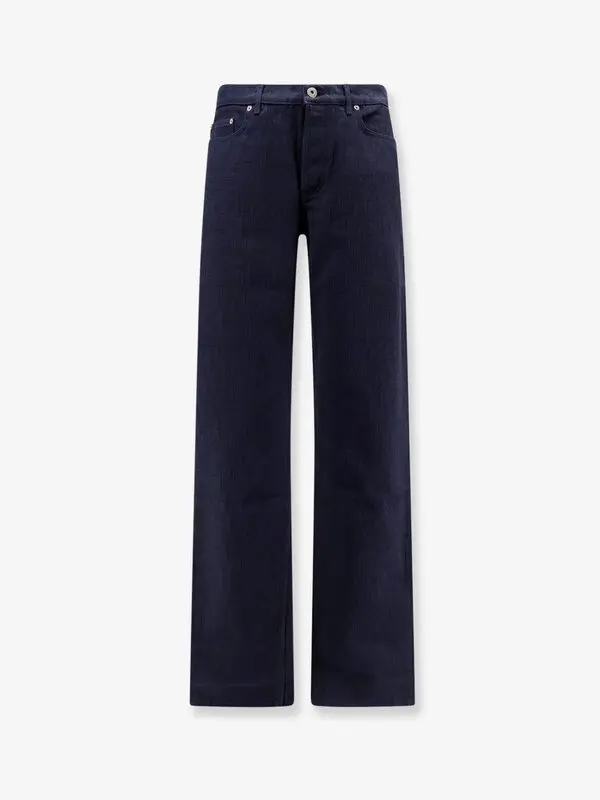 Dior Cotton Jeans With All-over Oblique Motif