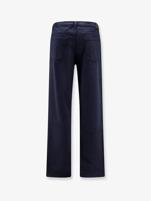 Dior Cotton Jeans With All-over Oblique Motif