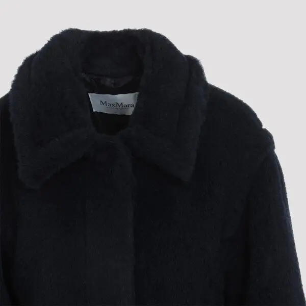 Max Mara Teddy Alpaca Blend Coat - Black
