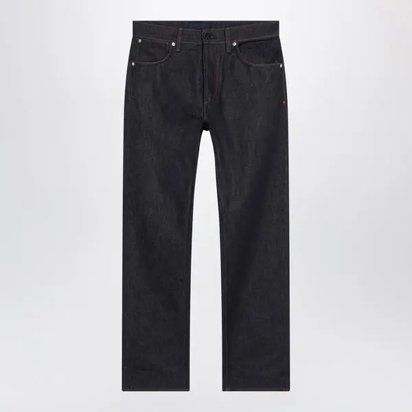 Stone Island Regular Straight Jeans In Raw Indigo Denim - Blue