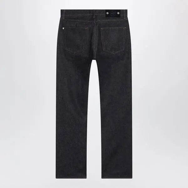 Stone Island Regular Straight Jeans In Raw Indigo Denim - Blue