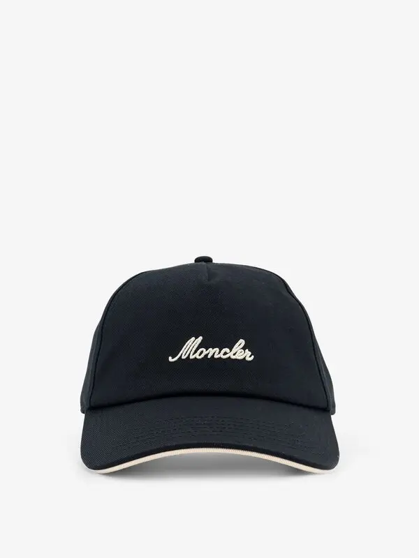 Moncler Cotton Baseball Cap With Embroidered Logo - Multicolor