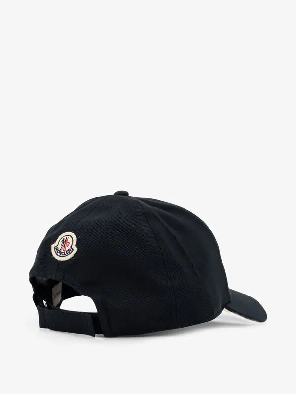 Moncler Cotton Baseball Cap With Embroidered Logo - Multicolor
