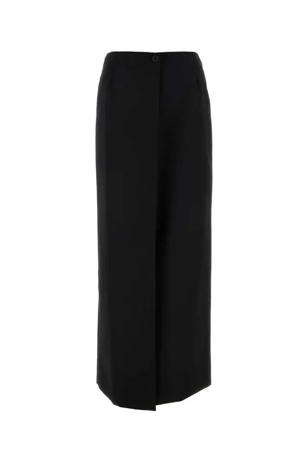 Givenchy Wool And Mohair Blend Skirt - Black
