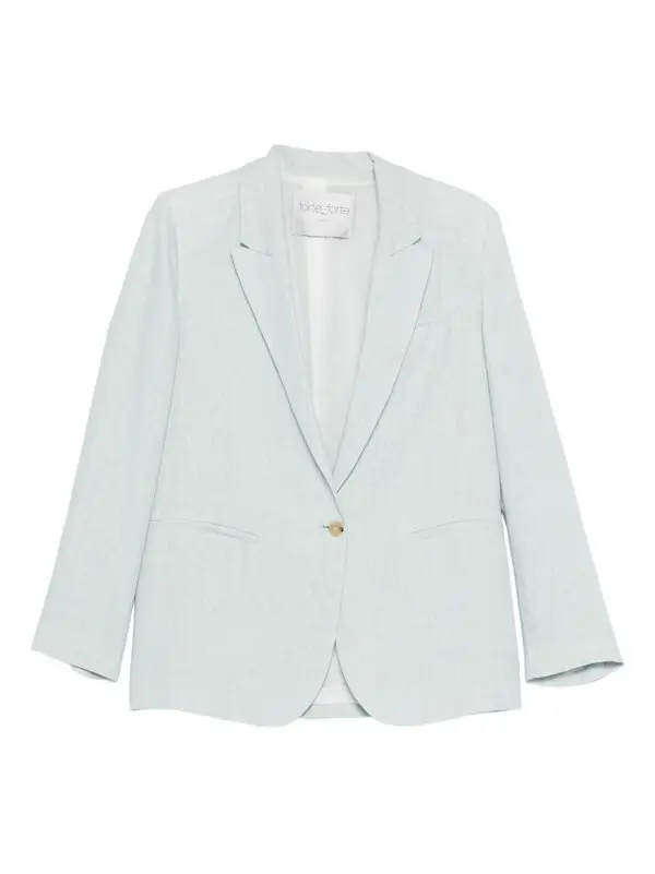 FORTE_FORTE Linen Single-breasted Jacket - Multicolor