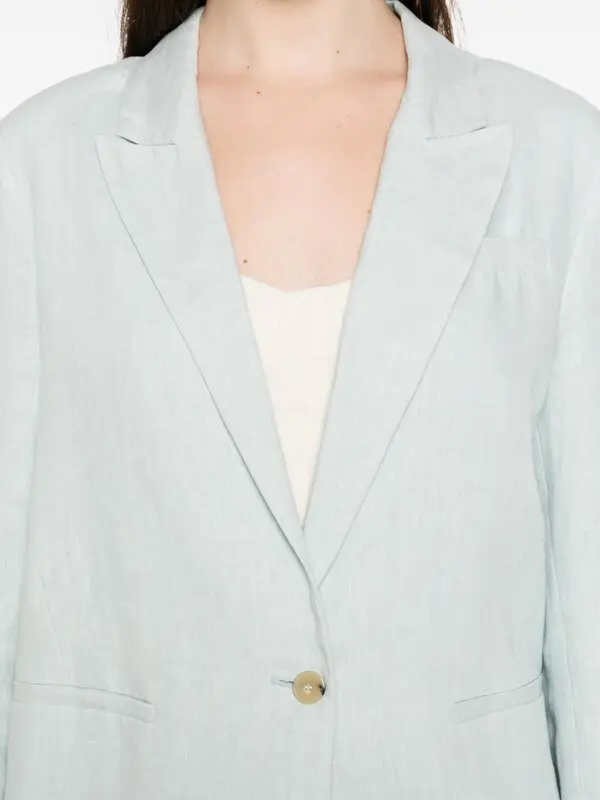 FORTE_FORTE Linen Single-breasted Jacket
