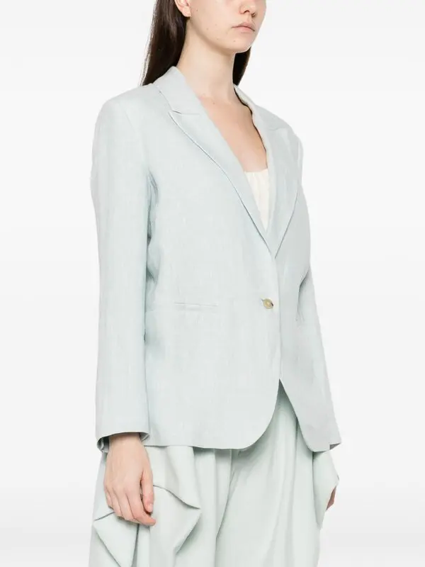 FORTE_FORTE Linen Single-breasted Jacket