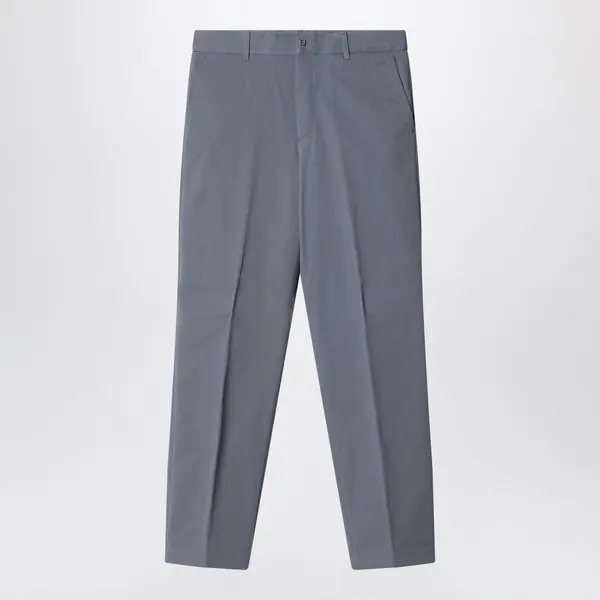 Fendi Gabardine Cigarette Trousers - Gray