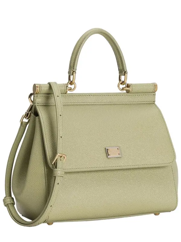 Dolce & Gabbana Sicily Medium Top Handle Bag - Green