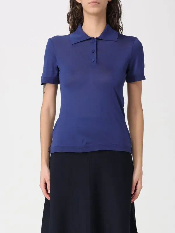 Max Mara Short Sleeve Polo Shirt - Blue