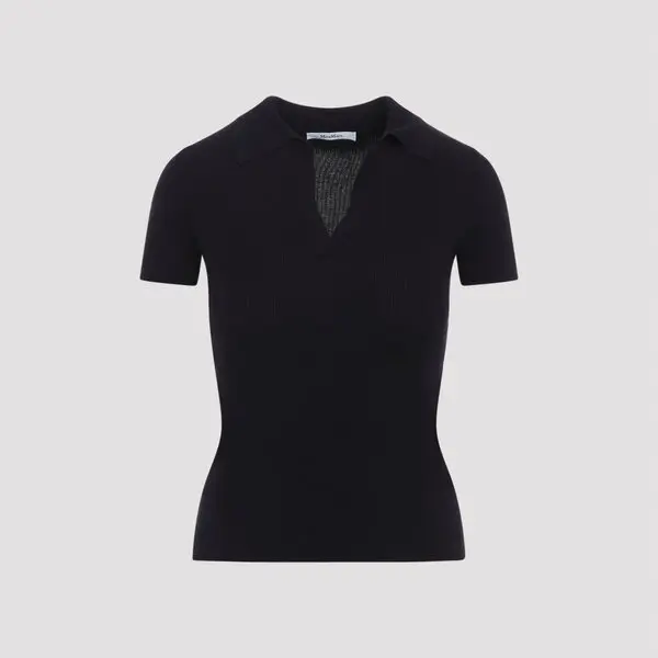 Max Mara Albero Knit Ribbed Polo