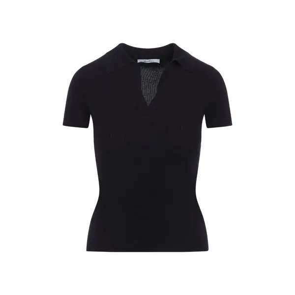 Max Mara Albero Knit Ribbed Polo