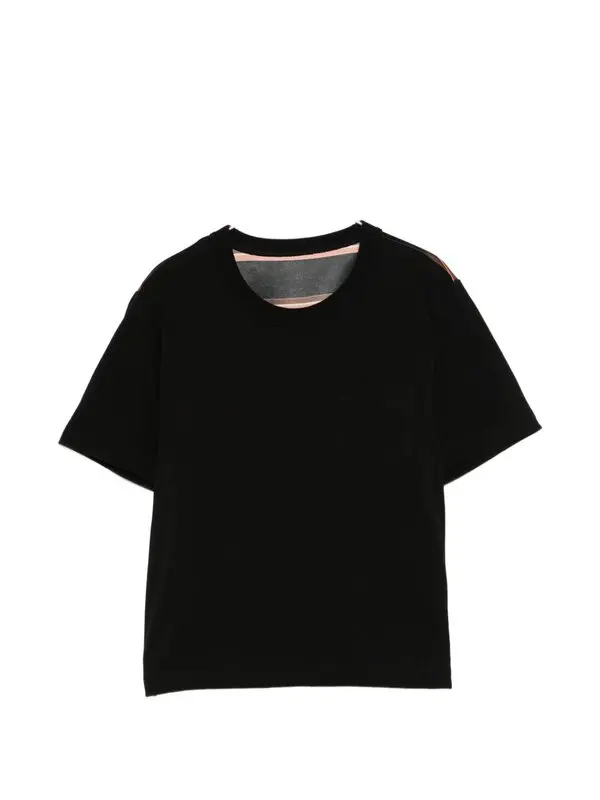 Sacai Striped Cotton T-shirt - Multicolor