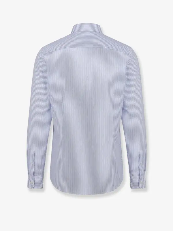Dior Cotton Shirt With Striped Motif