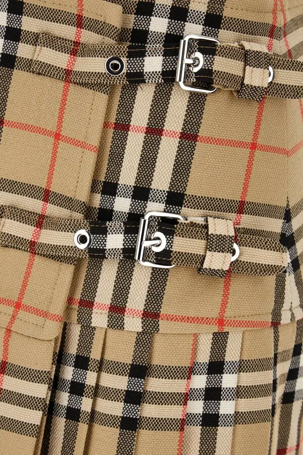Burberry Tartan Pleated Skirt - Multicolor