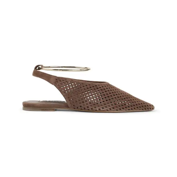 JIL SANDER Goat Leather Sling Back - Brown