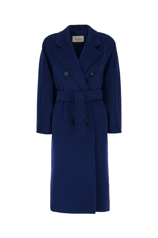 Max Mara Double Breasted Belted Coat - Multicolor